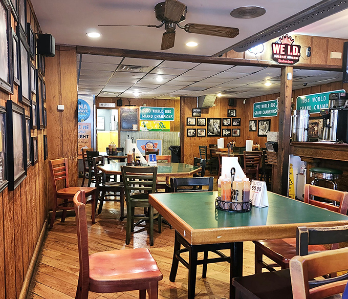 Championship banners line the walls like a barbecue hall of fame, telling you this isn't their first rodeo&mdash;or smoke-off.