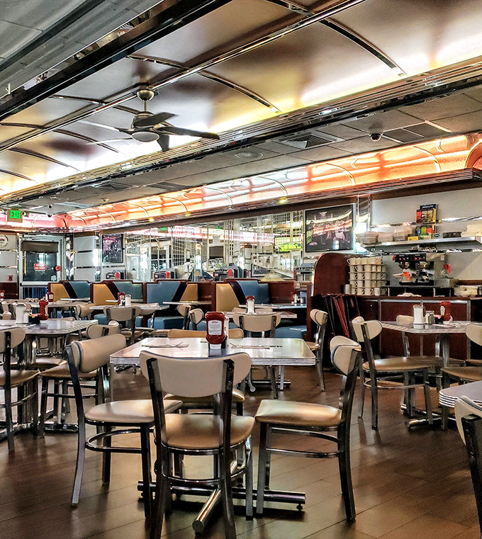 Step inside this vintage wonderland where vinyl booths whisper stories and every meal feels like coming home.