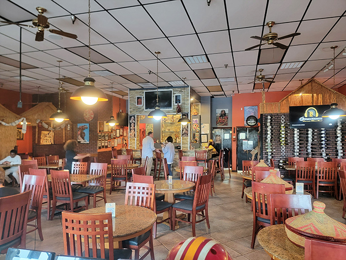 Step inside and the warm terracotta walls instantly transport you to Ethiopia. It's like walking into someone's living room, if that someone happened to be an exceptional cook.