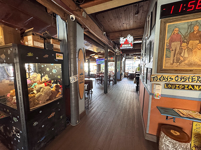 Step inside and feel the authentic coastal vibe – wooden beams, nautical décor, and the promise of seafood that didn't come from the freezer section.