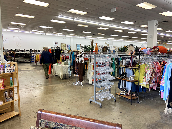 Racks upon racks of possibility stretch across the concrete floor. In this retail wilderness, the thrill of the hunt keeps shoppers coming back.