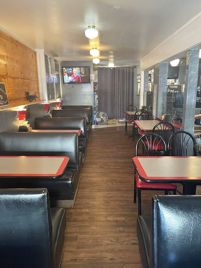 Step inside to a no-frills dining room where the focus is crystal clear: it's all about the food, not the fancy furniture.