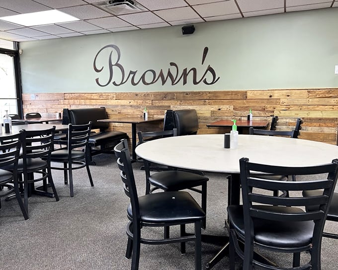 Inside, wooden accents and comfortable seating create the perfect backdrop for the real star of the show &ndash; the food.