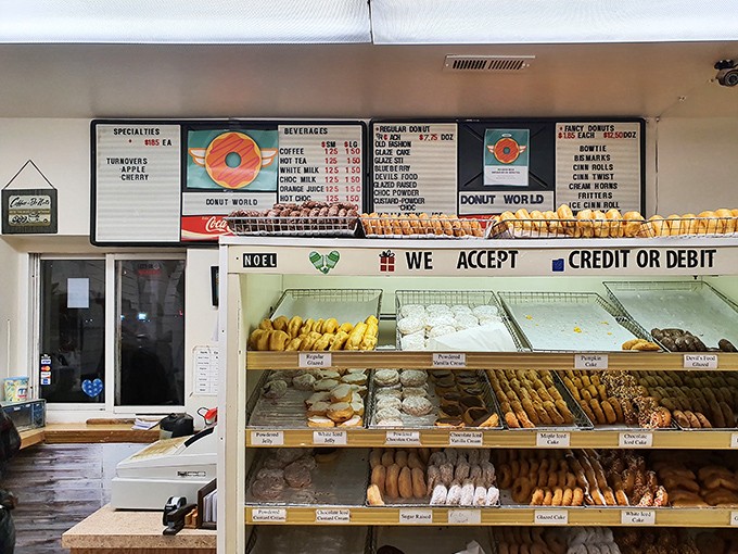That display case is like a jewelry store, except everything here is edible and won't require a second mortgage.