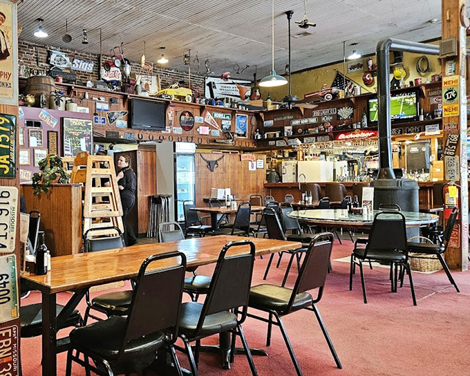 Every inch of wall space tells a story at Harry J's. It's like your coolest uncle's basement bar met a steakhouse and fell madly in love.