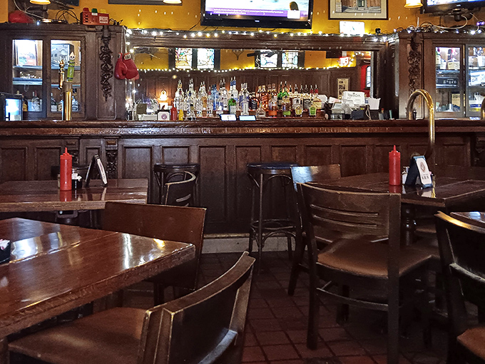 Step inside and time stands still &ndash; dark wood, warm lighting, and a bar that's witnessed more stories than a library. Classic without trying. 