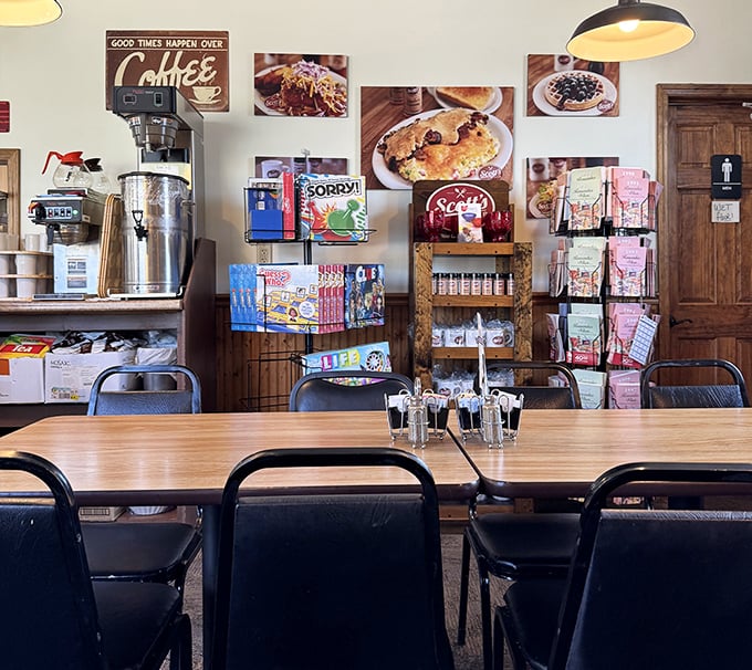 That classic red sign isn't just decoration &ndash; it's a beacon for hungry travelers seeking honest food in a world of drive-thru disappointments. 