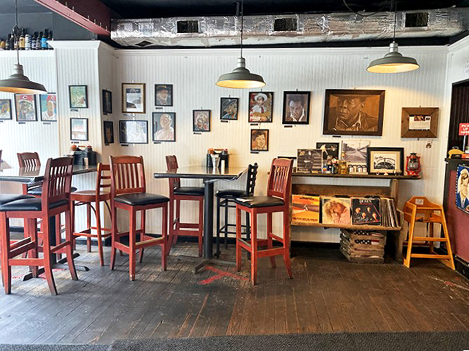 Vinyl records and vintage memorabilia line the walls, creating the perfect soundtrack for your barbecue adventure. Soul music and soul food&mdash;a match made in heaven.