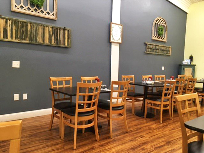 Warm wooden floors and soothing gray walls create the perfect backdrop for breakfast magic. This isn't Instagram-bait decor; it's thoughtfully designed comfort that lets the food be the star.