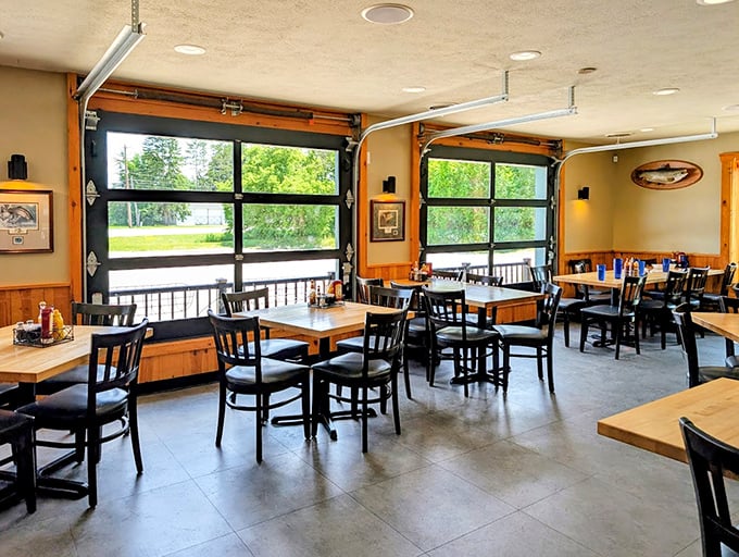 Michigan's answer to the question "What if we built a restaurant that looks exactly how comfort food feels?" Warm wood and natural light create magic.