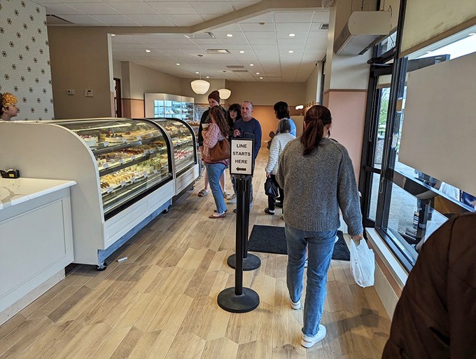 The line forms for good reason&mdash;each glass case holds edible treasures worth every minute of the wait.