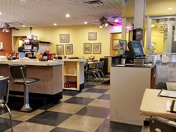 Step inside and you're transported to the golden age of diners&mdash;those arched entryways frame conversations and memories like living postcards.