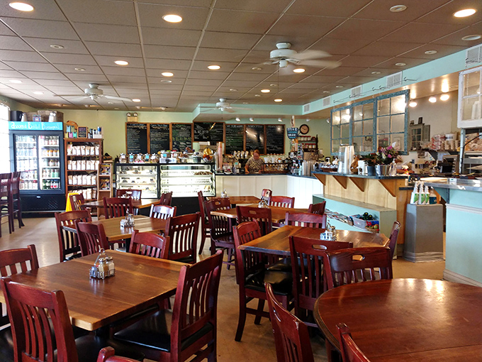 Warm wooden tables, turquoise accents, and that unmistakable coffee aroma&mdash;walking into The Perfect Cup feels like the breakfast equivalent of a bear hug.