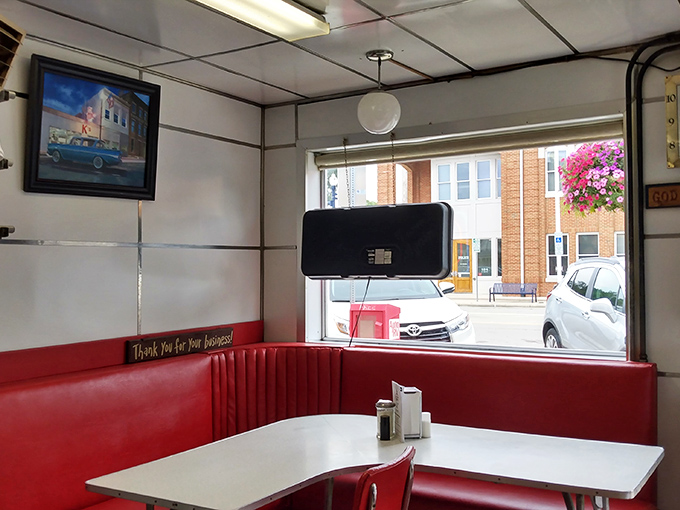 Red vinyl booths that have cradled generations of diners. The "Thank You For Your Business" isn't just signage&mdash;it's a philosophy that's kept this place thriving.