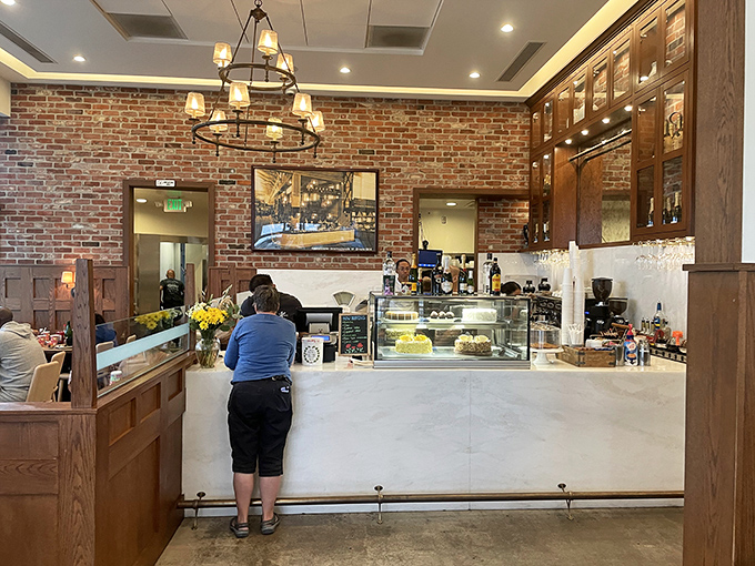 Exposed brick walls and warm wooden accents create that perfect "I've discovered something special" atmosphere that makes regulars out of first-timers.