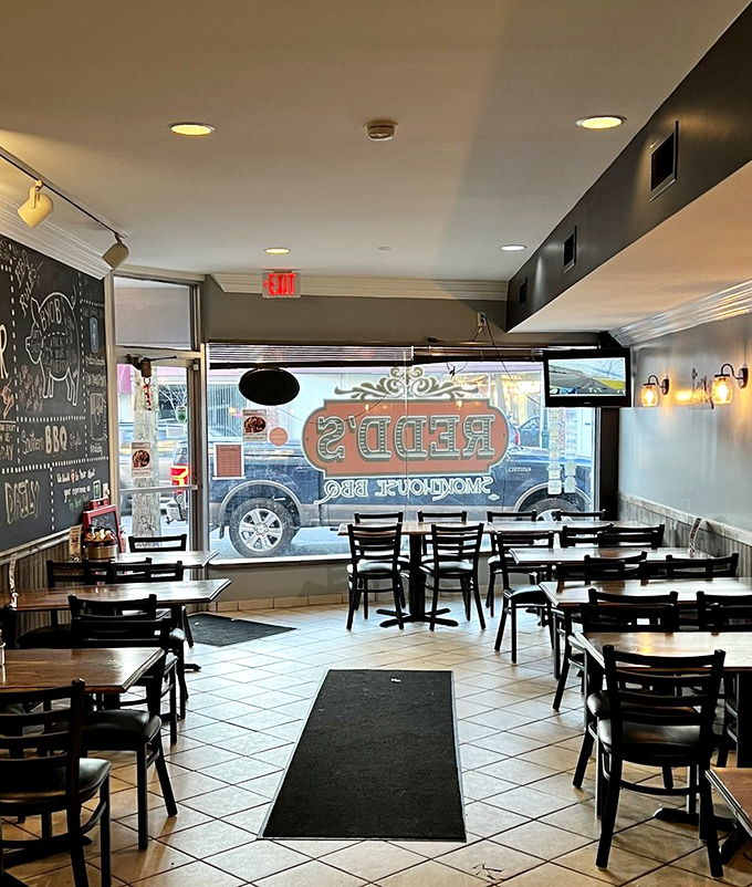 Inside, the clean simplicity speaks volumes &ndash; this is a place that lets the food do the talking, not the d&eacute;cor.