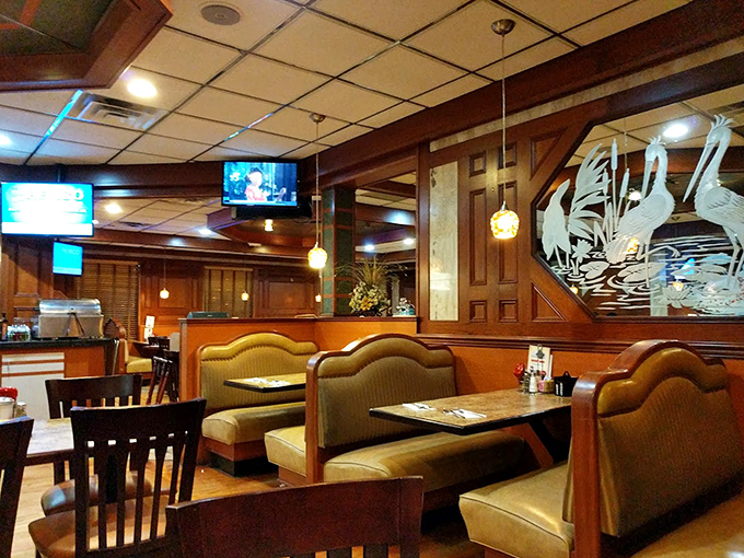 Wood paneling and comfortable booths &ndash; the diner equivalent of a warm hug from your favorite aunt who always feeds you too much.