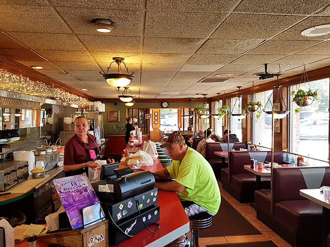Inside, decorative brick archways and ornate ironwork create intimate dining spaces that transport you straight to Mexico without the passport.