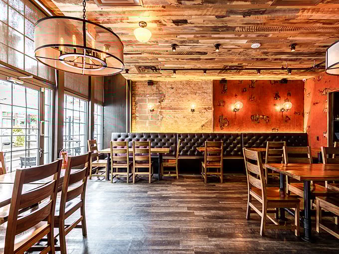 Simple white chairs and coastal blue walls create that "no pretensions here" vibe where the food&mdash;not the decor&mdash;rightfully steals the show.