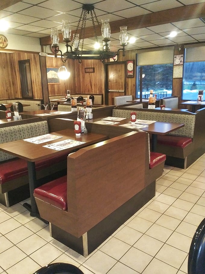 These booths have witnessed first dates, family reunions, and countless coffee refills. The red vinyl practically whispers, "Stay awhile."