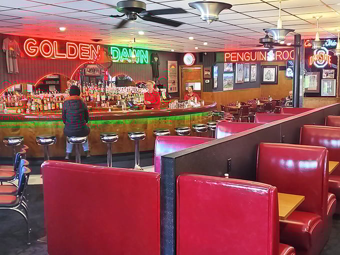 Step inside and time travel to the golden age of neighborhood bars. Those red vinyl booths have witnessed more Youngstown celebrations than a championship parade.