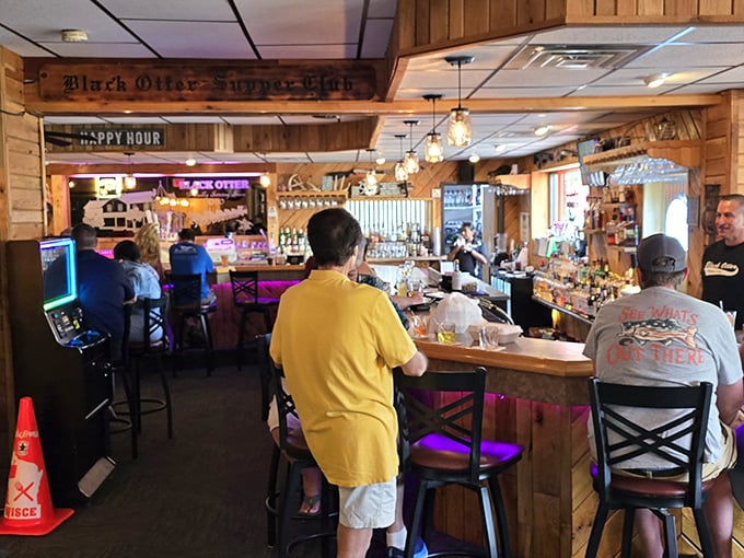 Where memories are made one Old Fashioned at a time. The wood-paneled bar area perfectly captures that "everybody knows your name" Wisconsin supper club vibe.