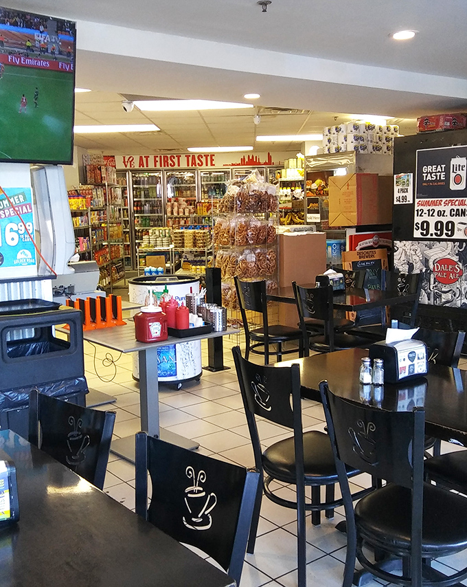 Inside, the deli doubles as a neighborhood grocery, where locals gather to watch the game while debating the eternal question: Whiz or provolone?