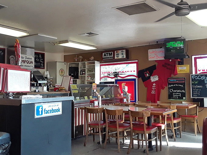 Inside, the no-nonsense interior tells you everything: this place prioritizes what's on your plate, not what's on the walls.