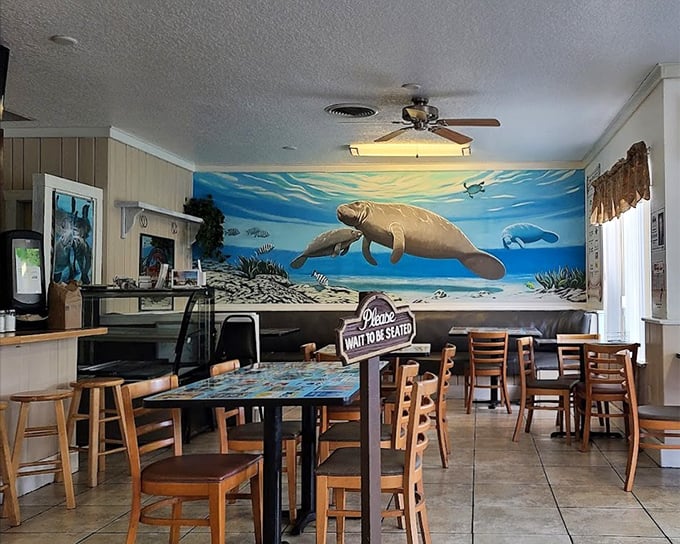 That manatee mural isn't just decoration&mdash;it's a promise that you're about to experience something uniquely Floridian and wonderfully unpretentious.