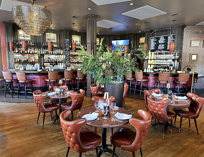 Those burnt orange chairs aren't just seats &ndash; they're front-row tickets to the best dinner show in Santa Rosa.