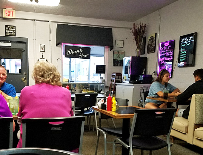 Inside, the diner buzzes with conversation and camaraderie &ndash; where the "Thank You" sign isn't just decoration but a genuine sentiment from stomachs satisfied daily.