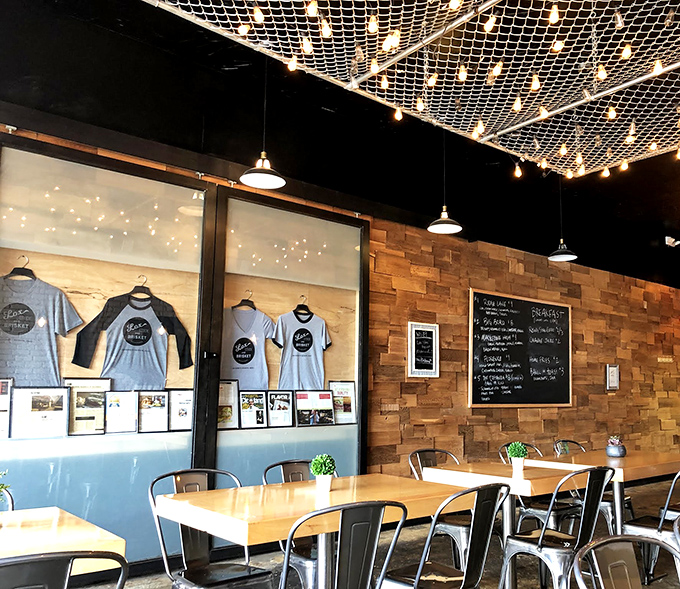 That playful fishing net ceiling strung with twinkling lights? It's the first clue that Lox, Stock, and Brisket takes its food seriously but itself? Not so much.