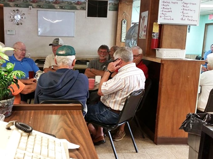 Morning coffee klatch or local debate society? At Midway, the regulars gather daily to solve the world's problems over bottomless cups and hearty breakfasts.