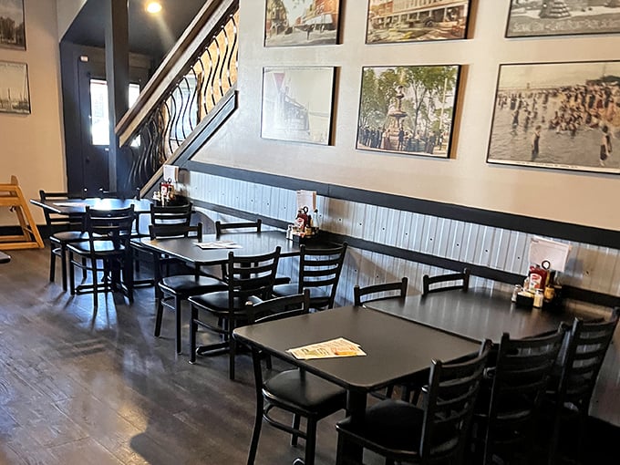 Historic photos line the walls, telling St. Joseph's story while you write your own – one delicious bite at a time.