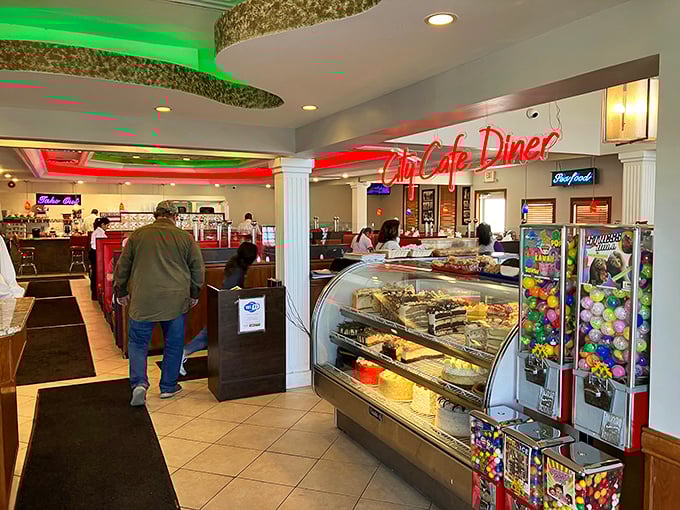 Step inside and the dessert case immediately announces itself as your future nemesis&mdash;those cakes aren't going to eat themselves, folks.