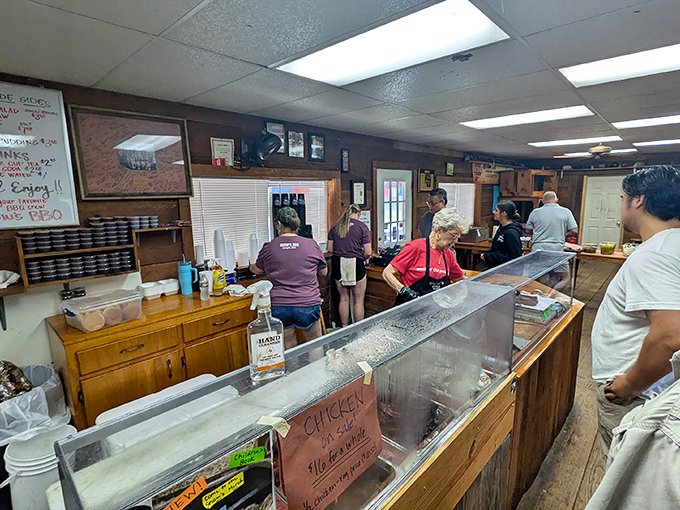 Inside Snow's, time stands still. The counter isn't just serving meat; it's delivering edible history with a side of Texas hospitality.