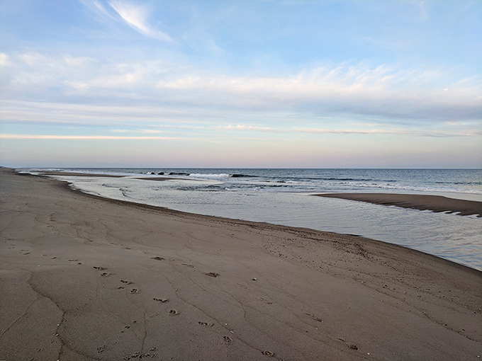 Where the Atlantic whispers secrets to the shore. This stretch of pristine beach offers solitude even during peak summer months.