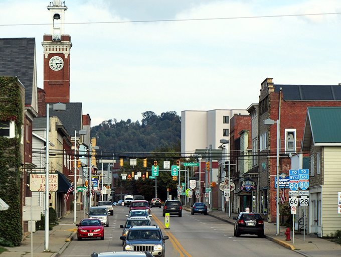 That iconic clock tower stands sentinel over Bethlehem's bustling thoroughfare, a timekeeper that's witnessed the town's evolution from industrial powerhouse to cultural haven.