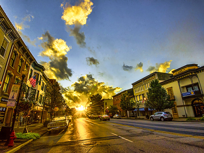 Sunset transforms Madison's downtown into a golden postcard from the past. The kind of view that makes you slow down, breathe deep, and forget about your inbox.