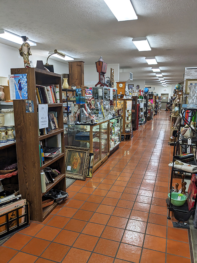 Endless aisles of treasures stretch before you like a museum where everything's for sale. Indiana Jones would need a bigger satchel.