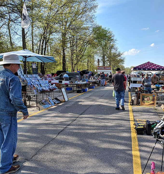 Treasure hunters navigate the outdoor market's arteries, where one person's "I don't need this anymore" becomes another's "I've been looking everywhere for this!"