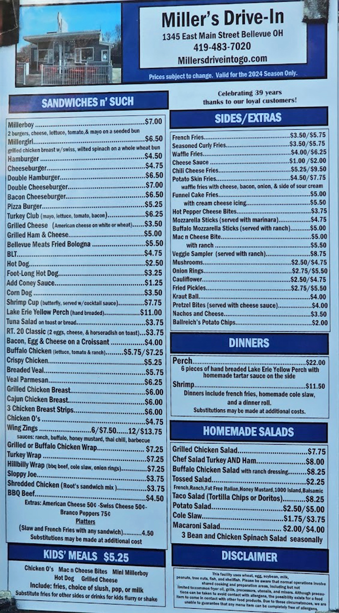 A menu board that reads like a love letter to American classics&mdash;where decisions aren't just difficult, they're existential crises worth having.