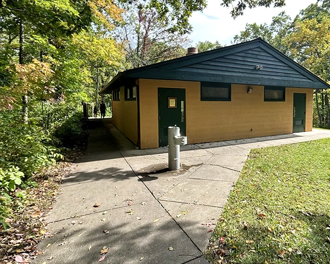Park facilities that say "we're rustic, but we respect your need for indoor plumbing." Civilization meets wilderness in perfect harmony.