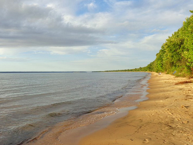 Mother Nature's own beachfront property &ndash; where forest green meets sandy gold along Whitefish Bay's pristine shoreline.