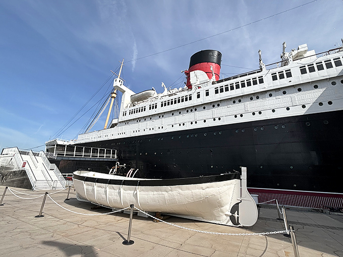 The eerie first-class swimming pool, now empty for decades, still echoes with phantom splashes. Those aren't just reflections&mdash;they're glimpses into the ship's storied past.
