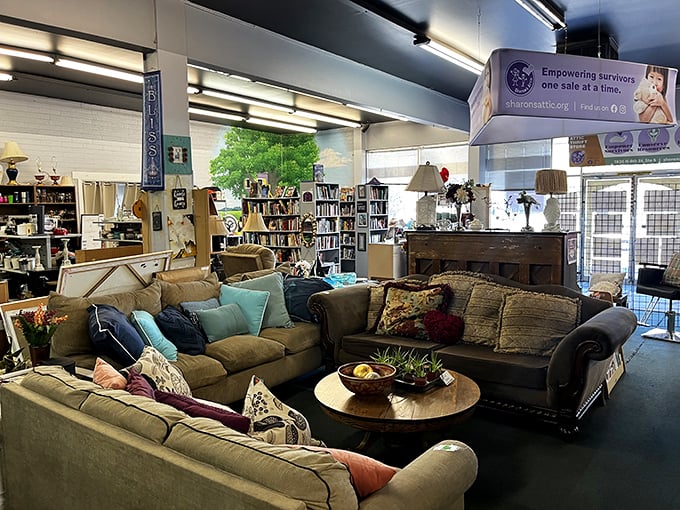 Living room vignettes that make you wonder if you've wandered into someone's actual home. "Hello? Anyone here? Just browsing!"
