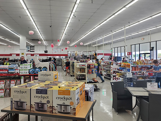 Crockpots galore! This isn't just shopping—it's an archaeological dig through America's kitchen history, with treasures waiting to be unearthed.