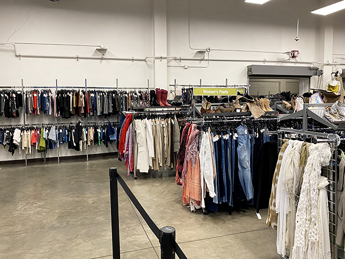 Racks upon racks of potential new identities await. In this fashion library, your next favorite outfit is hiding in plain sight.