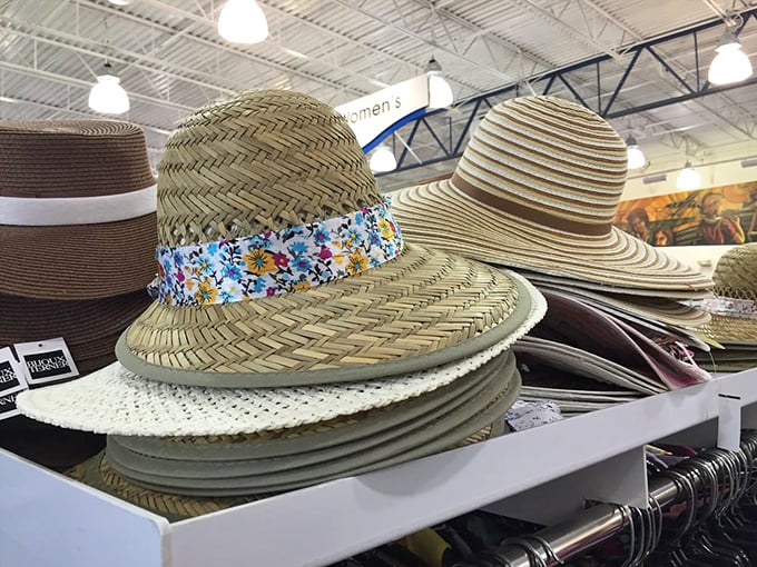 Summer-ready straw hats await their moment in the Florida sun. That floral band might be your next signature vacation look!
