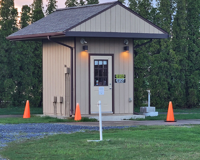 This unassuming ticket booth has welcomed generations of moviegoers. Like a time machine disguised as a garden shed, it's your portal to cinematic magic.